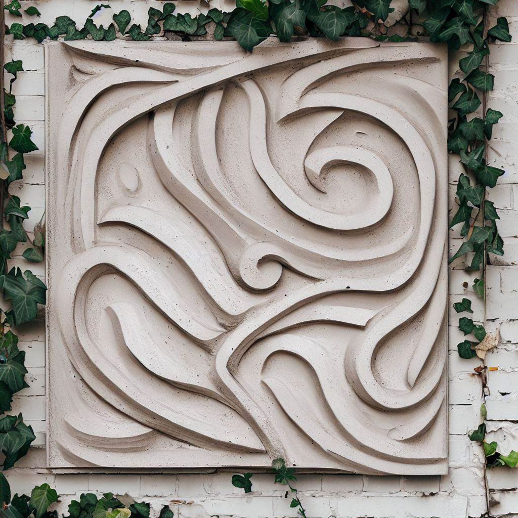 ABSTRACT CONCRETE ART PANEL - CONCRETE CRAFT